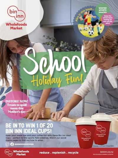 School Holidays 2024 - Bin Inn Wholefoods Market