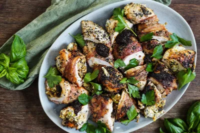 Everything Bagel stuffed chicken - Bin Inn Wholefoods Market